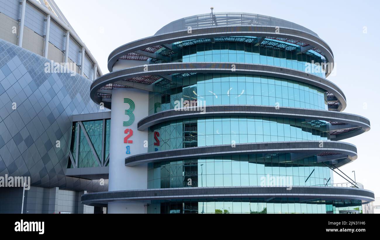 321 Museum, doha,qatar- june 06,2022 ; newly build sports museum in the ...