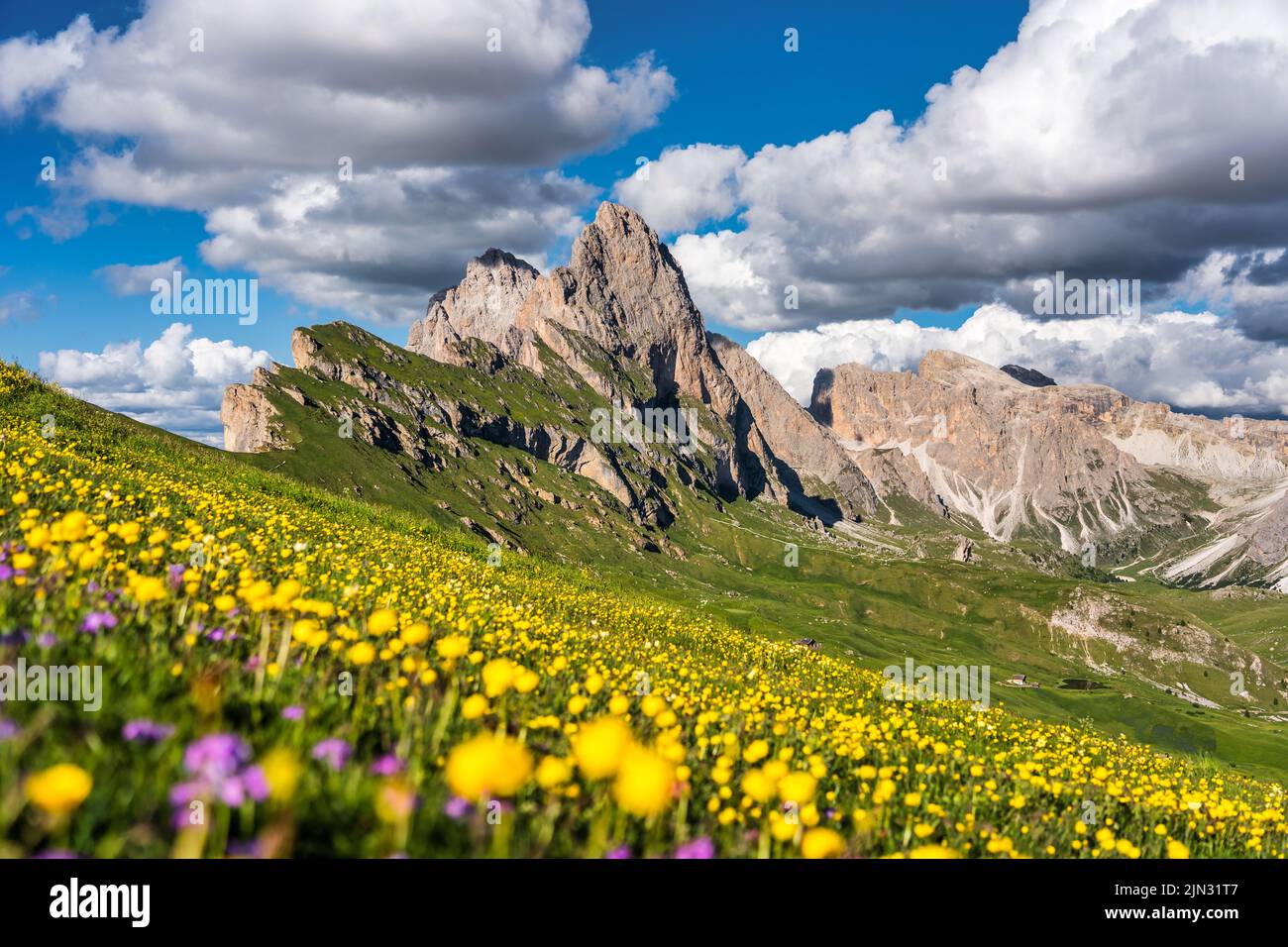 Seceda peak. Trentino Alto Adige, Dolomites Alps, South Tyrol, Italy ...