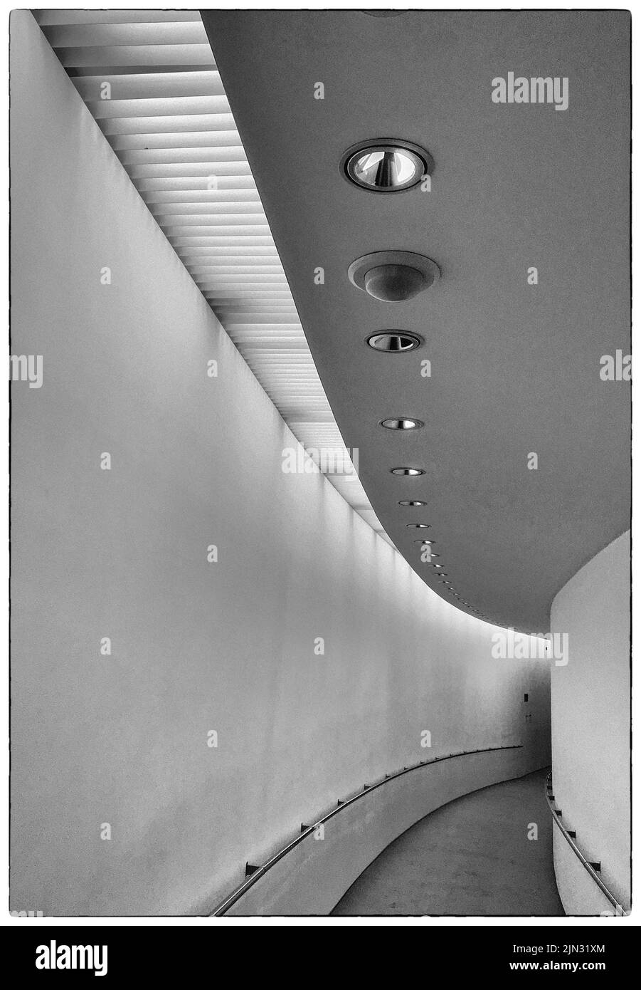 internal corridor uea norwich norfolk Stock Photo - Alamy