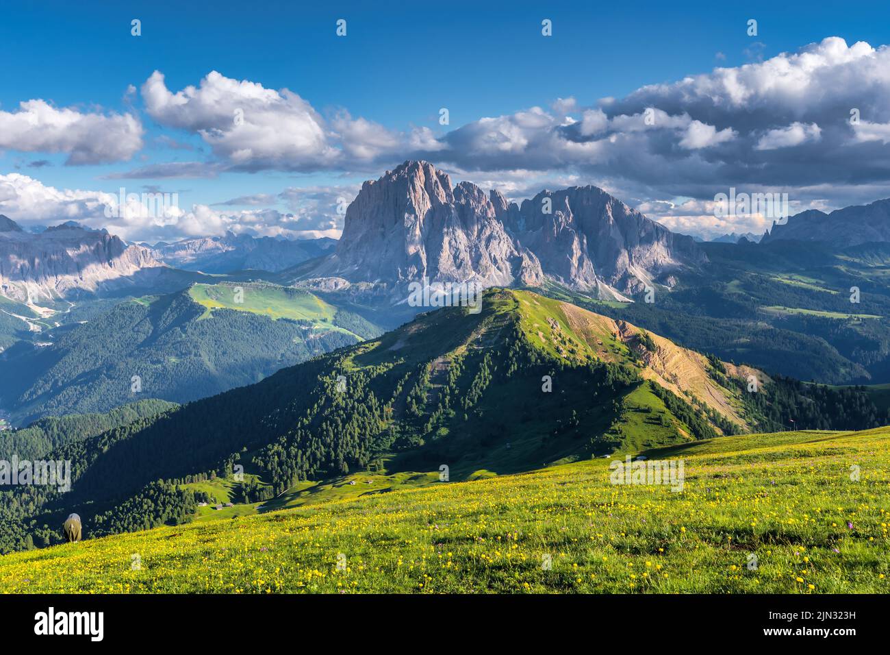 Seceda peak. Trentino Alto Adige, Dolomites Alps, South Tyrol, Italy ...
