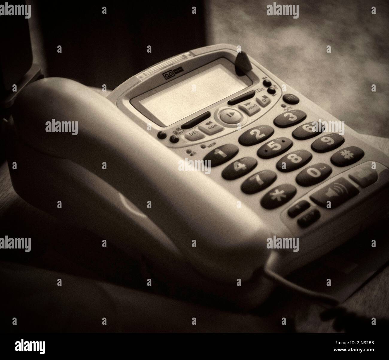 desk landline telephone Stock Photo - Alamy