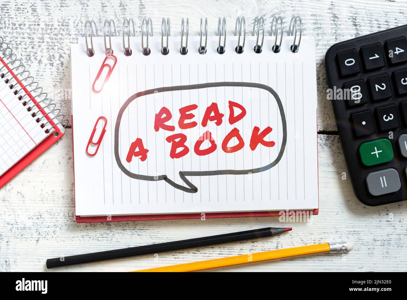 Writing displaying text Read A Book. Word for Enjoy literature ...