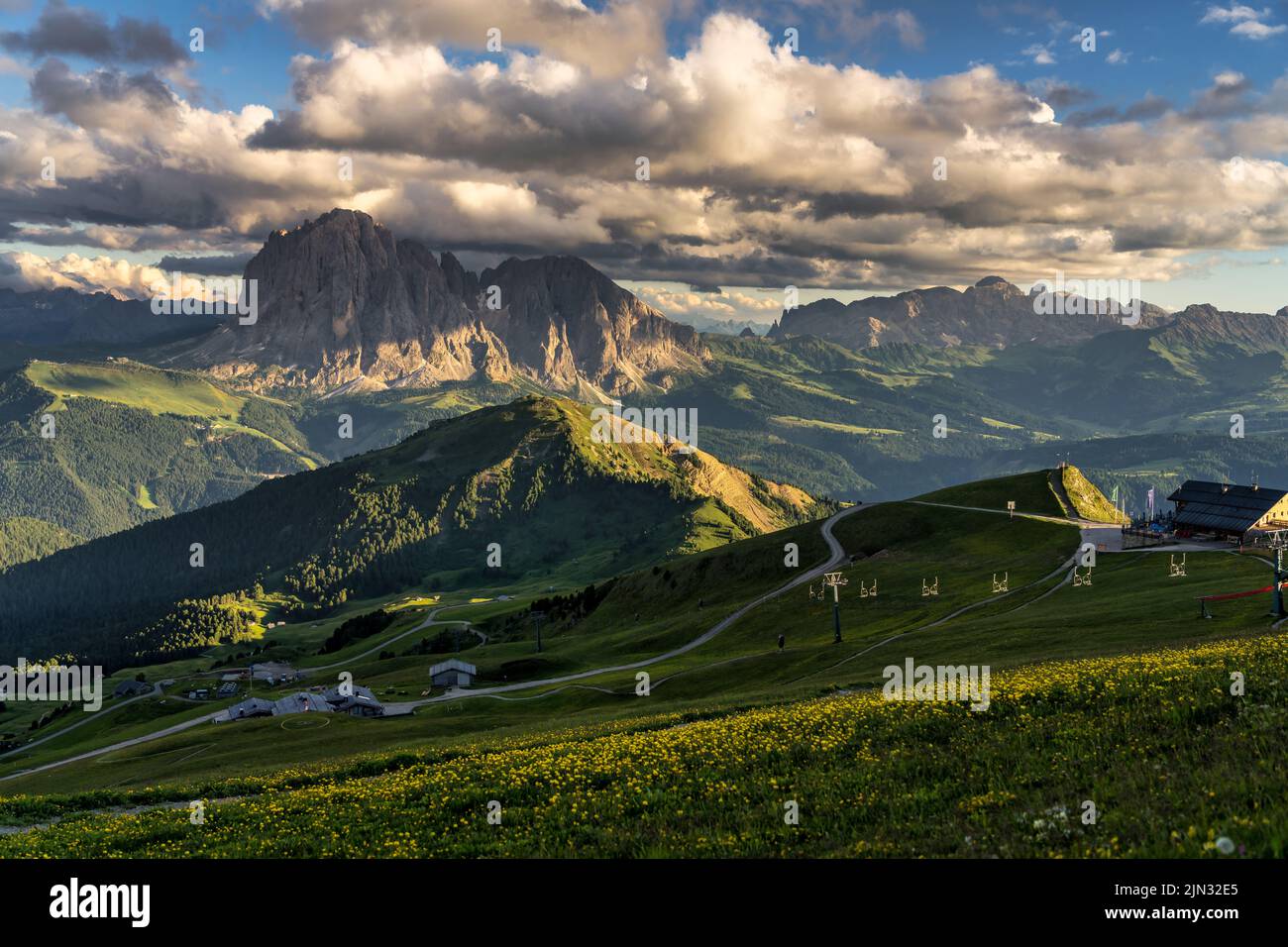 Seceda peak. Trentino Alto Adige, Dolomites Alps, South Tyrol, Italy ...
