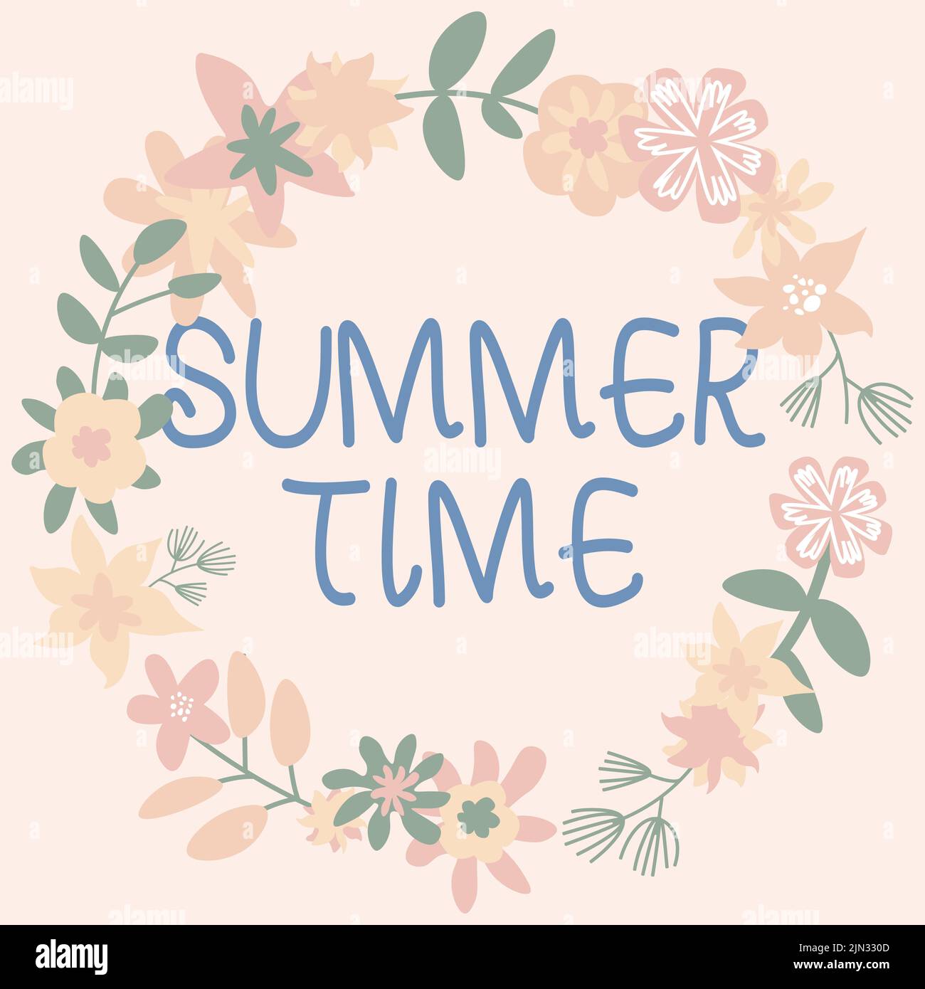 Conceptual display Summer Time. Business idea Longer daylight Tropical ...