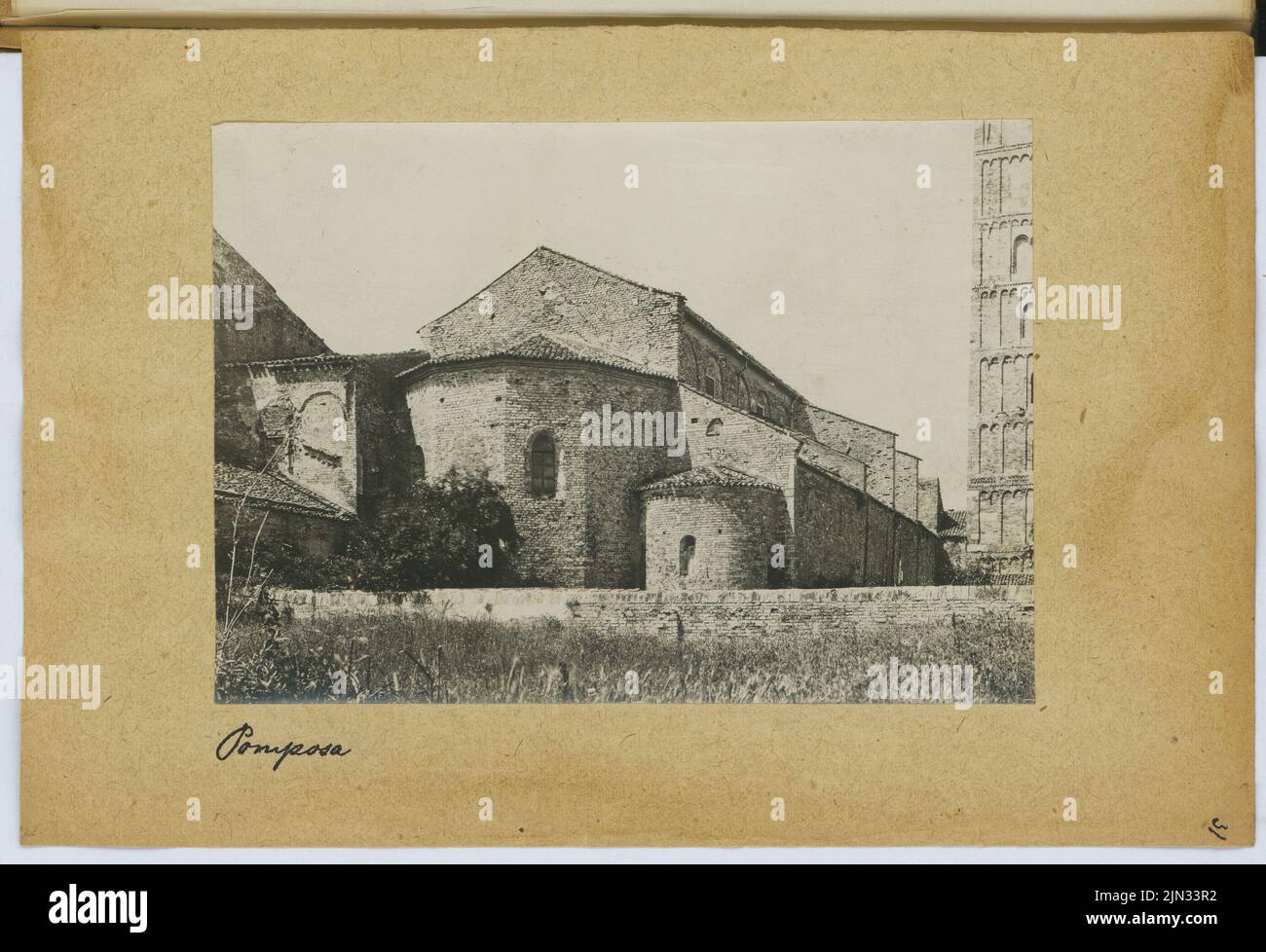 Stiehl Otto (1860-1940): Sketch and photo album 5: Abbey, pomposa Stock ...