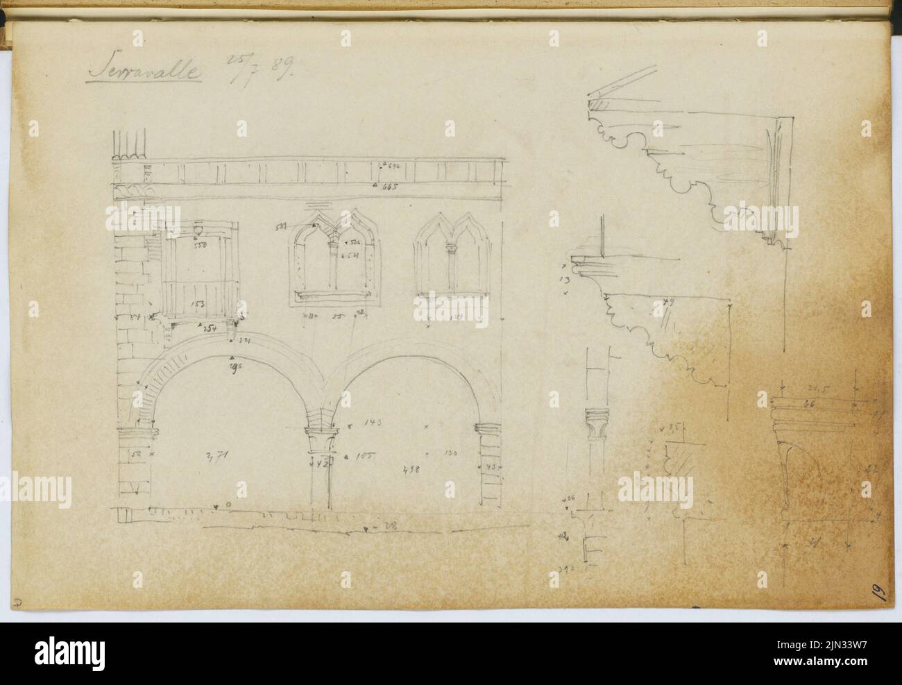 Stiehl Otto (1860-1940): Sketch and photo album 5: Castello di ...