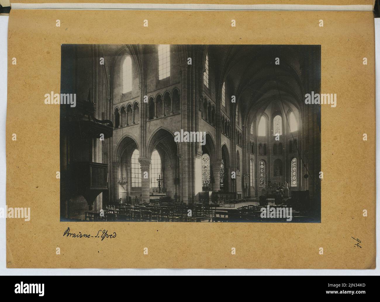 Stiehl Otto (1860-1940): Sketch and photo album 10: Abbey Saint-Yved ...