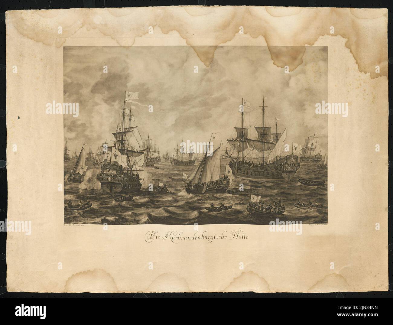 The Kurbrandenburg fleet: the fleet at the sea Stock Photo - Alamy