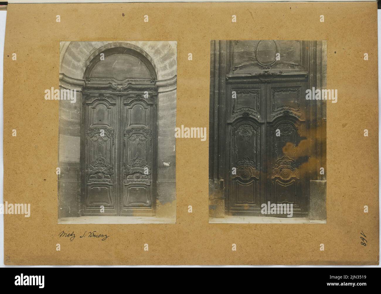 Stiehl Otto (1860-1940): Sketch and photo album 10: St. Vincent, Metz ...