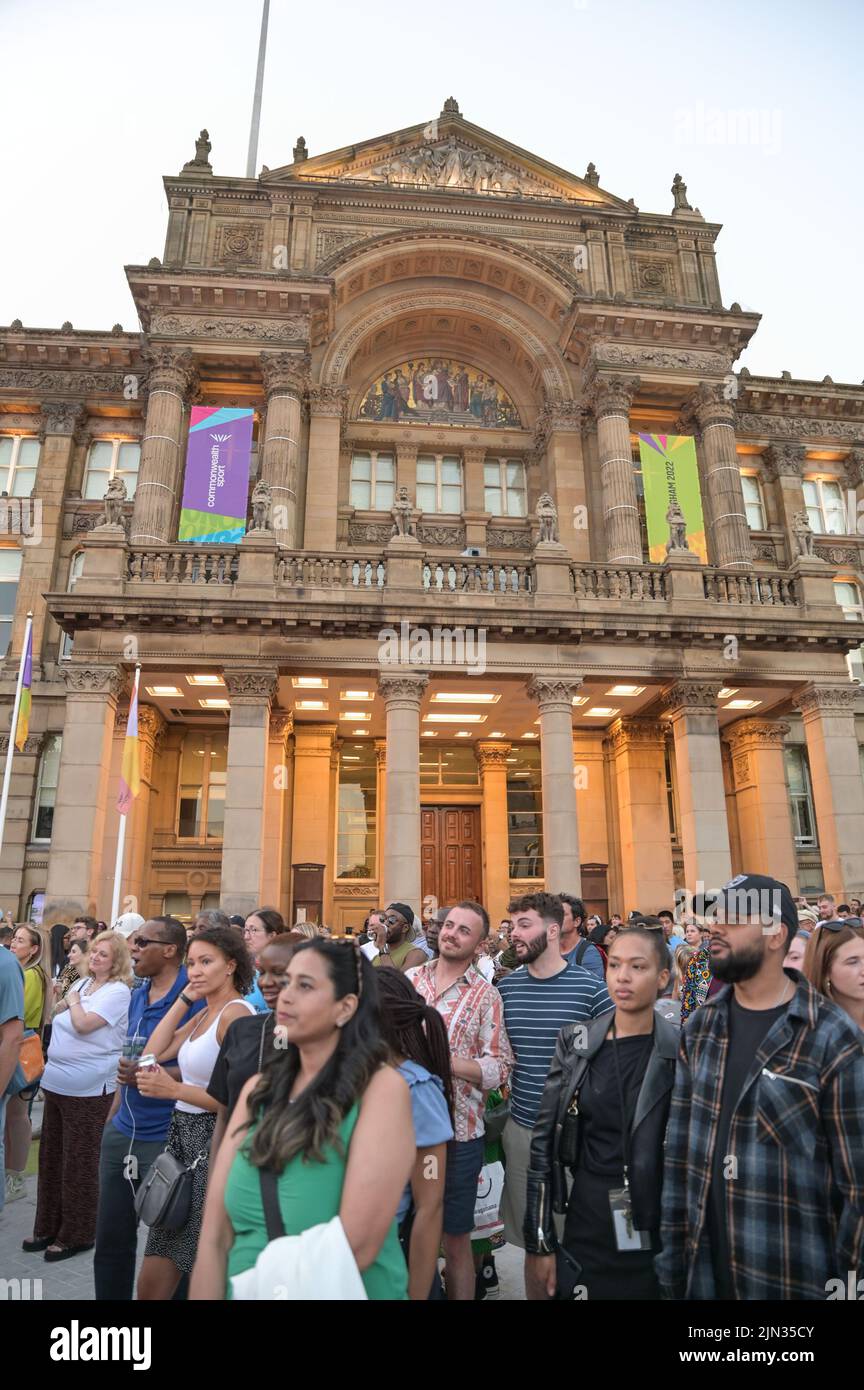 Victoria Square, Birmingham, England, August 8th 2022. - Thousands of ...