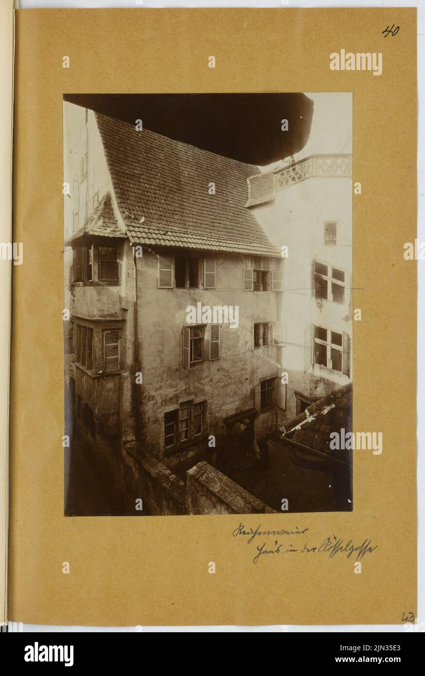 Stiehl Otto (1860-1940): Sketch and photo album 16: residential ...