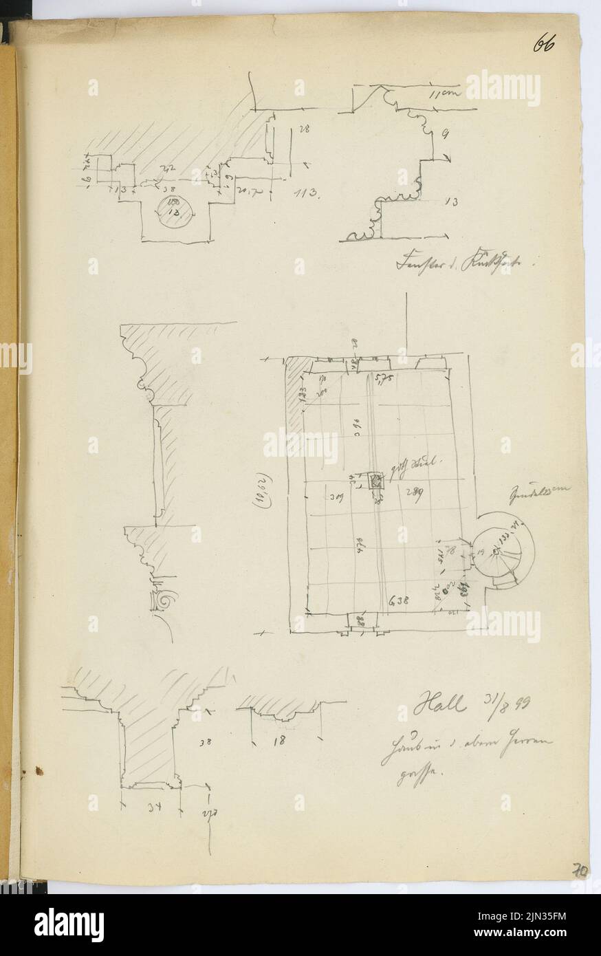 Stiehl Otto (1860-1940): Sketch and photo album 16: Herrengasse ...