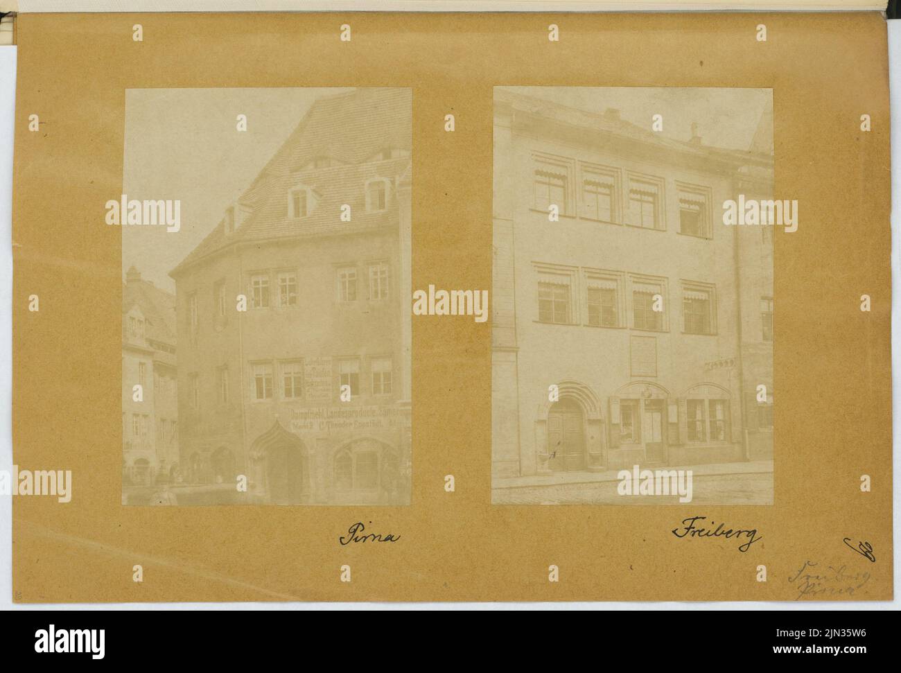 Stiehl Otto (1860-1940): Sketch and photo album 17: Haus am Markt ...