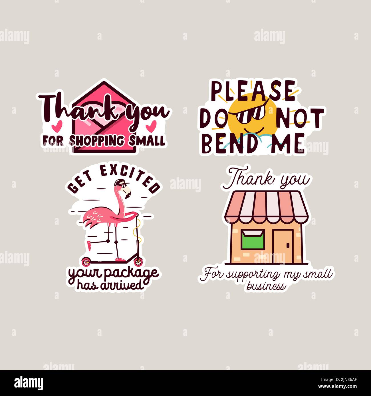 Small business stickers bundle. Vector business badges collection ...