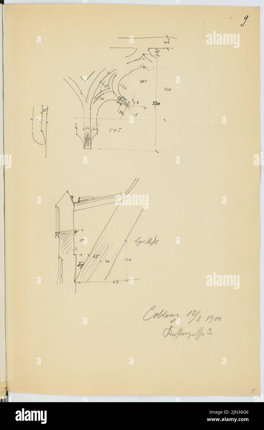 Stiehl Otto (1860-1940): Sketch and photo album 19: Kastorgasse ...