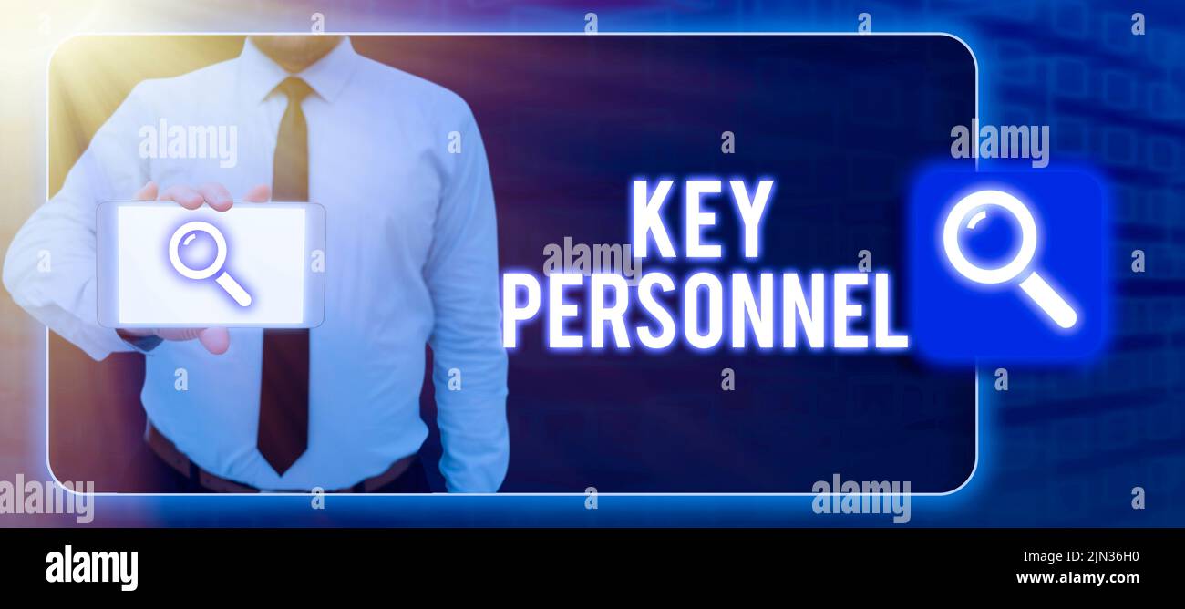 Hand writing sign Key Personnel, Business approach Program Directors ...