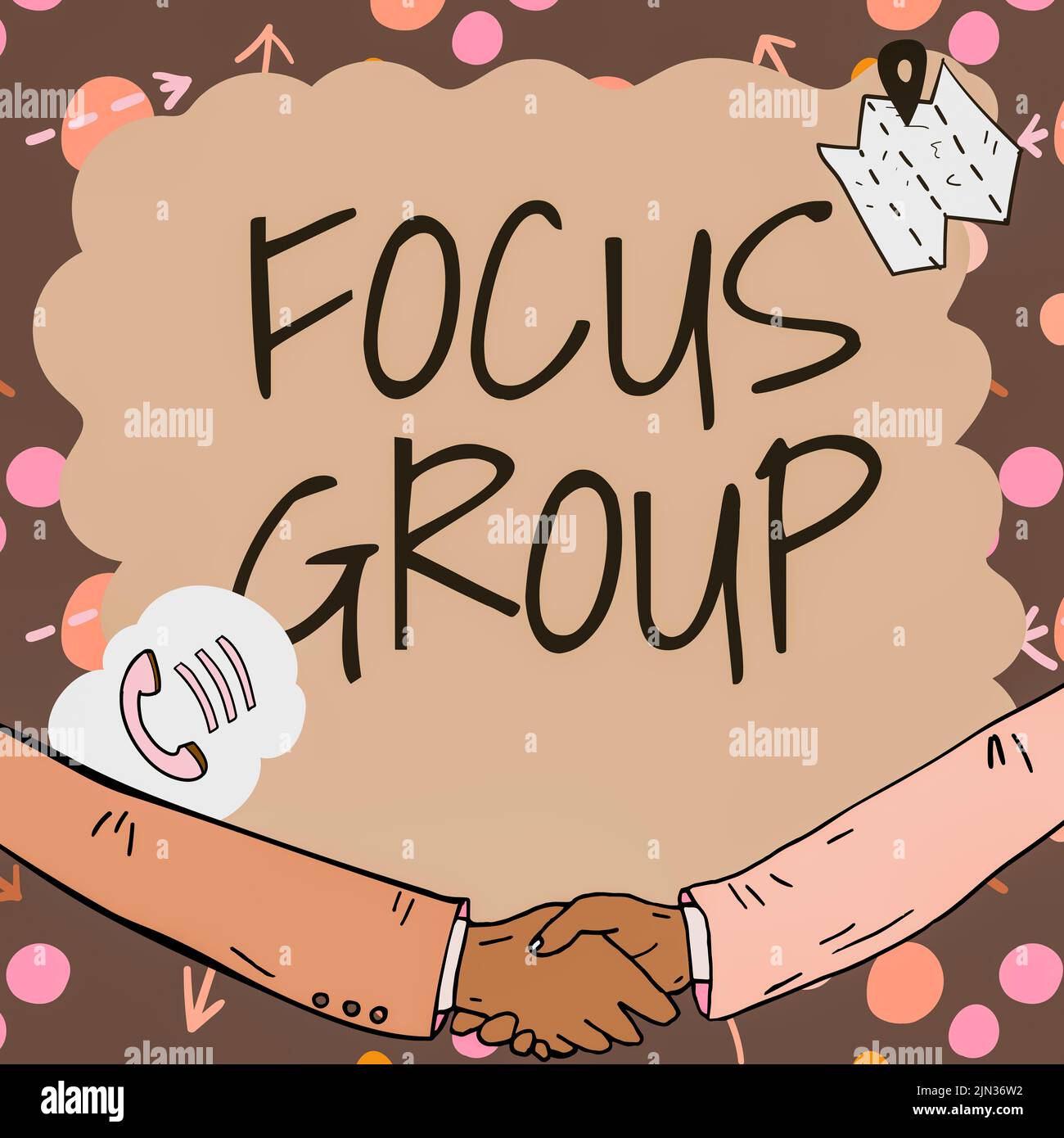 Conceptual Caption Focus Group Word Written On Showing Assembled To