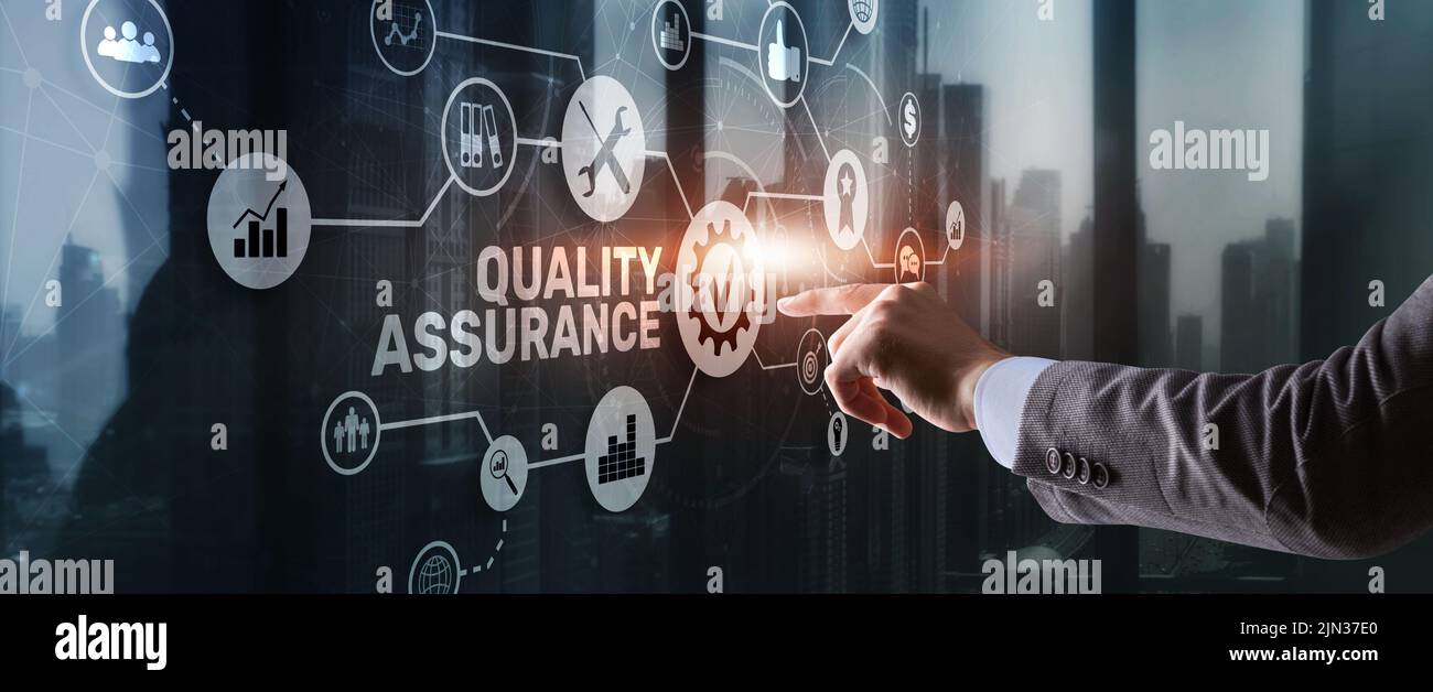Quality Assurance Service Guarantee. Quality control Stock Photo - Alamy