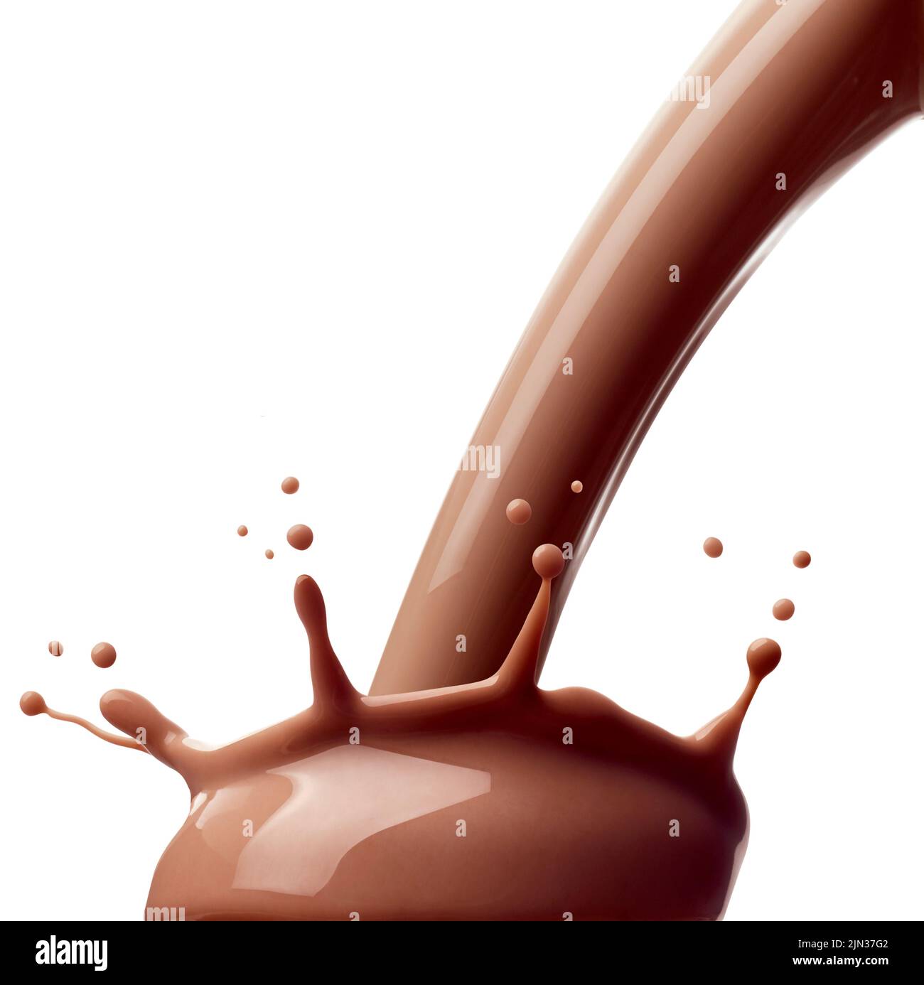chocolate milk splash drink beverage dairy drop Stock Photo - Alamy