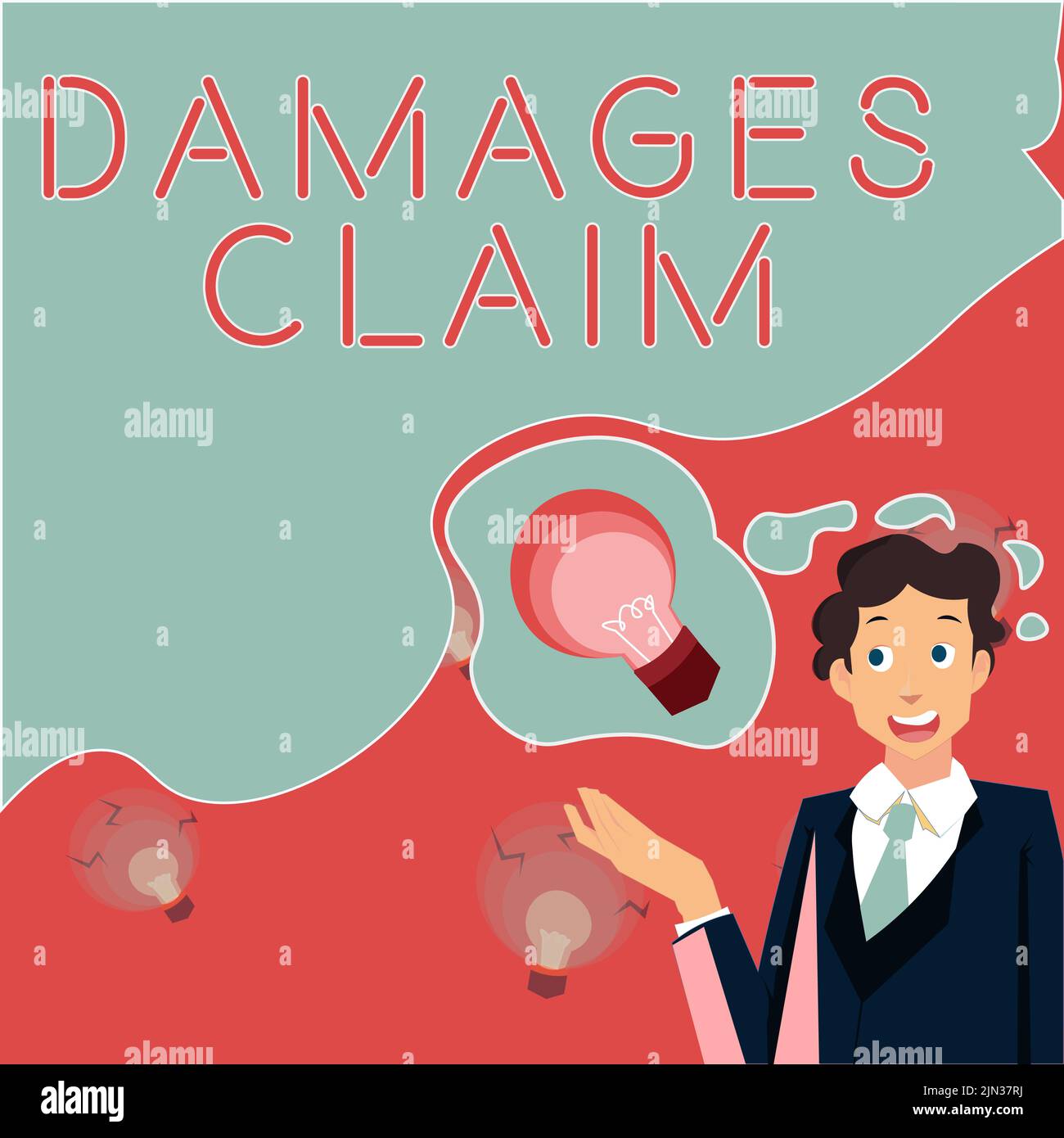 Text caption presenting Damages Claim. Business showcase Demand ... Text caption presenting Damages Claim. Business showcase Demand ...
