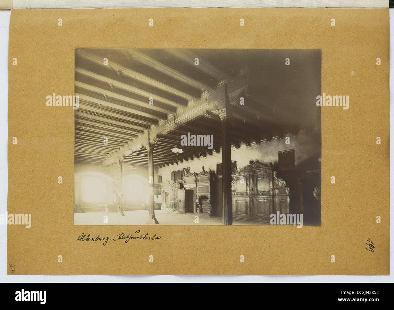 Rathaus, Altenburg: Interior View Diele (From: Sketch and Photo Album ...