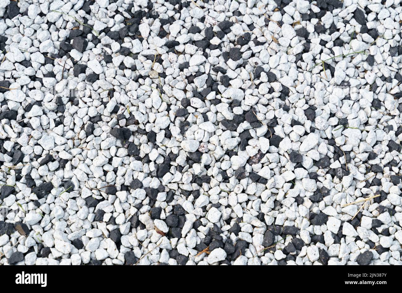 Gray fine texture of white and black gravel. Backgrounds and textures ...