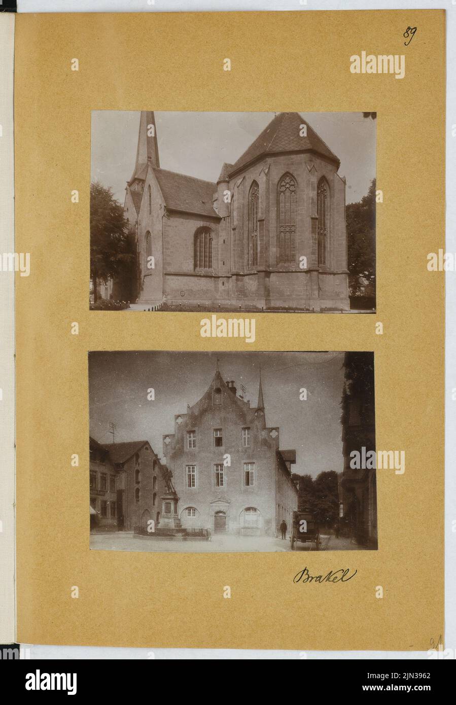 Parish church of St. Michael, Brakel. City hall, Brakel: Choral view ...