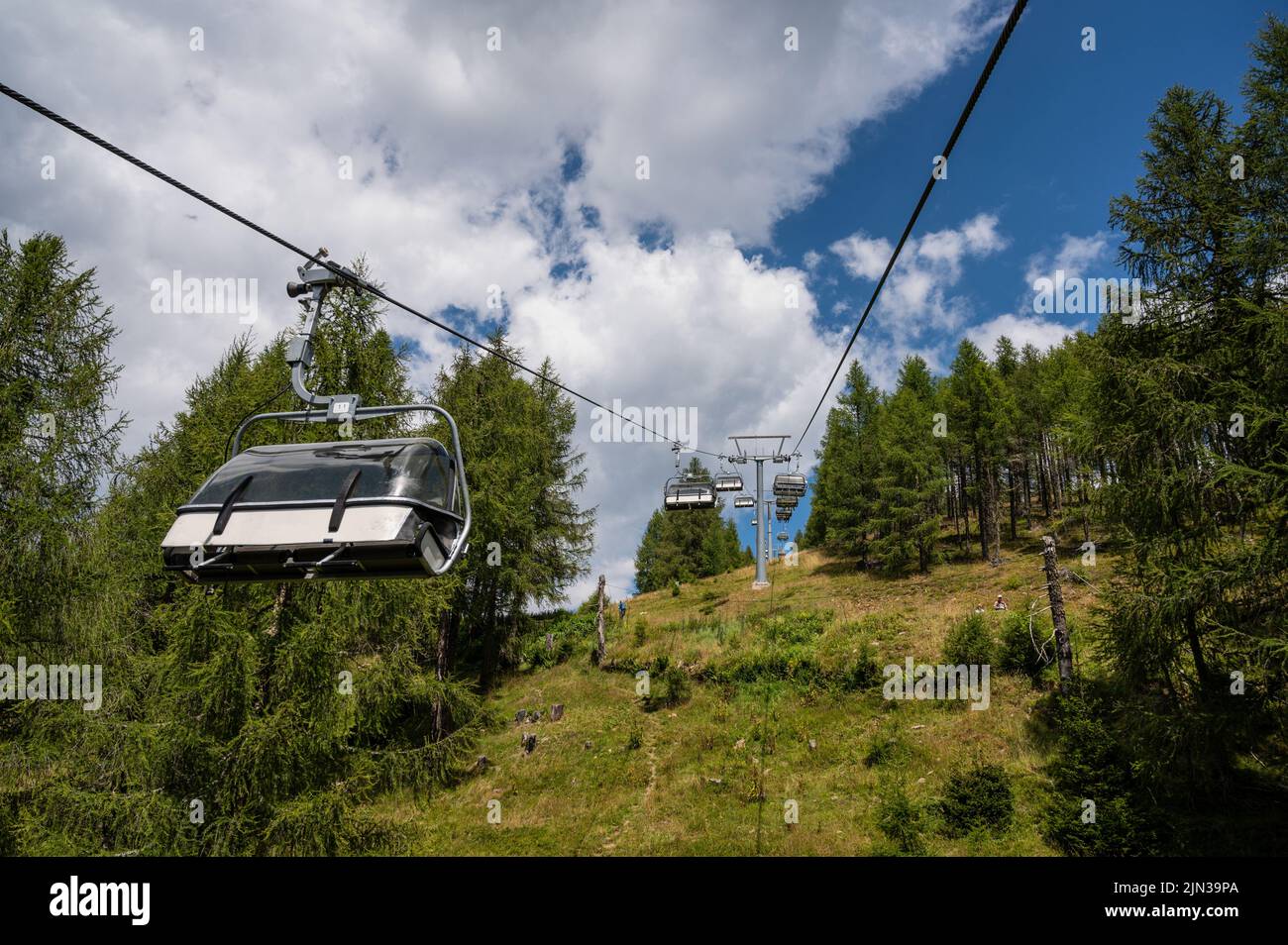 cable car to the Gerlitzen top in Austria Stock Photo - Alamy