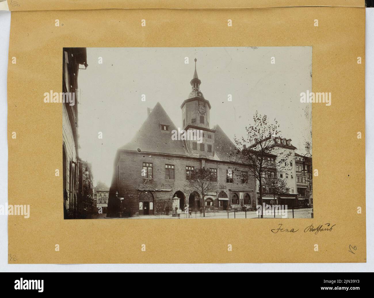 Rathaus, Jena: View (from: sketch and photo album 24 Stock Photo - Alamy