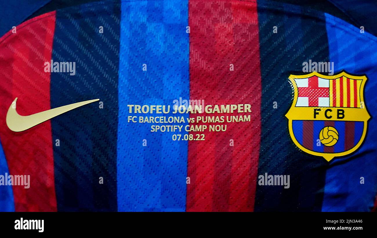 during the Joan Gamper trophy match between FC Barcelona and Pumas ...