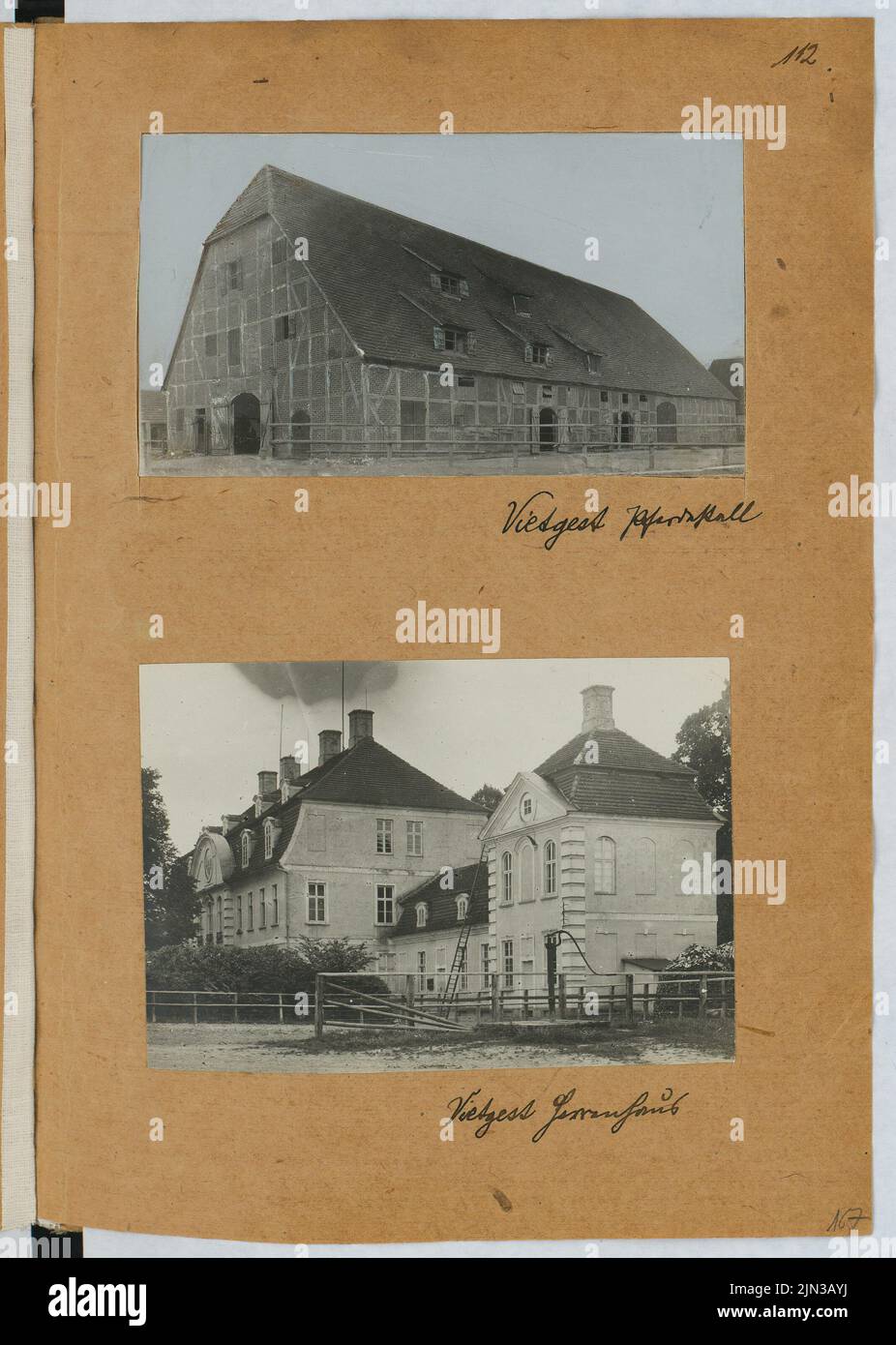 Mastery house Vietgest, Güstrow: View mansion, viewing stable (from ...