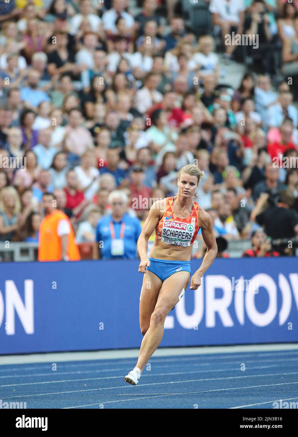Dafne Schippers participating in the 200 meters at the European ...