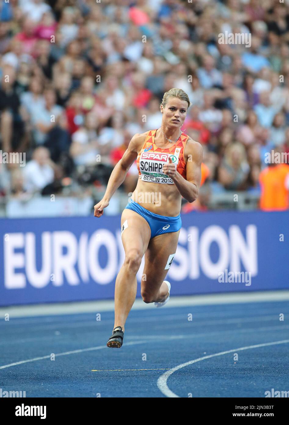 Dafne Schippers participating in the 200 meters at the European ...