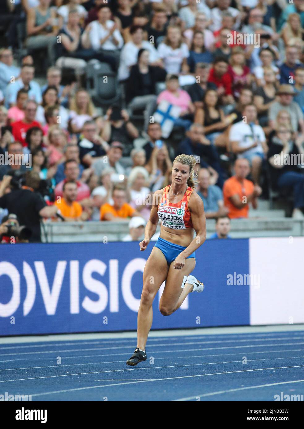 Dafne Schippers participating in the 200 meters at the European ...