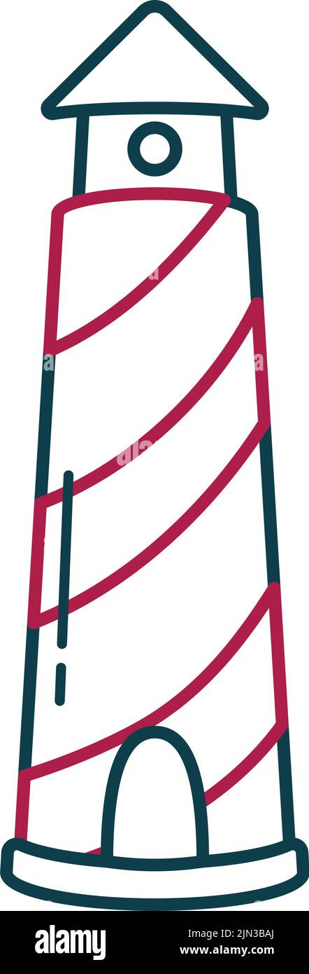 Lighthouse no rocks Stock Vector Images - Alamy