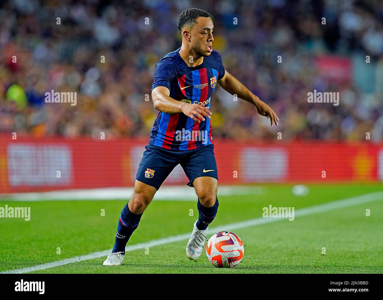 Sergino Dest of FC Barcelona during the Joan Gamper trophy match ...