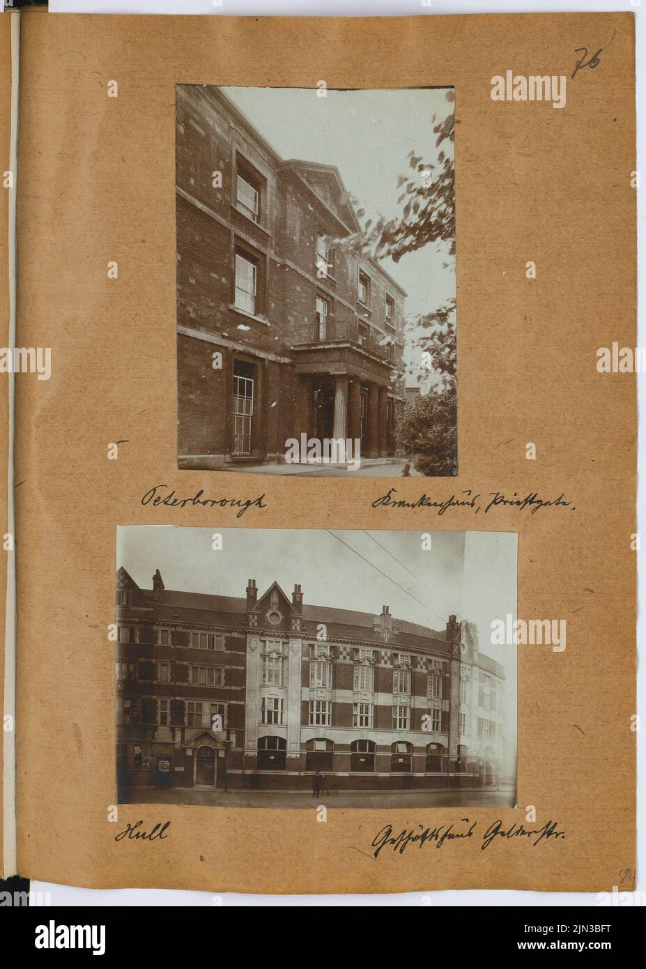 Hospital, Peterborough. Courts, Kingdom Upon Hull: Views (from: Sketch ...