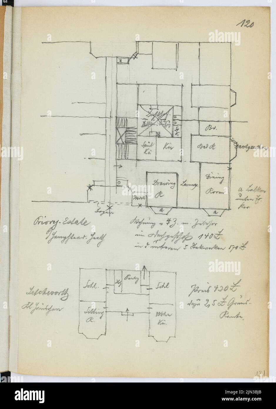 Priory Estate, London. Small house in the garden city, Letchworth ...