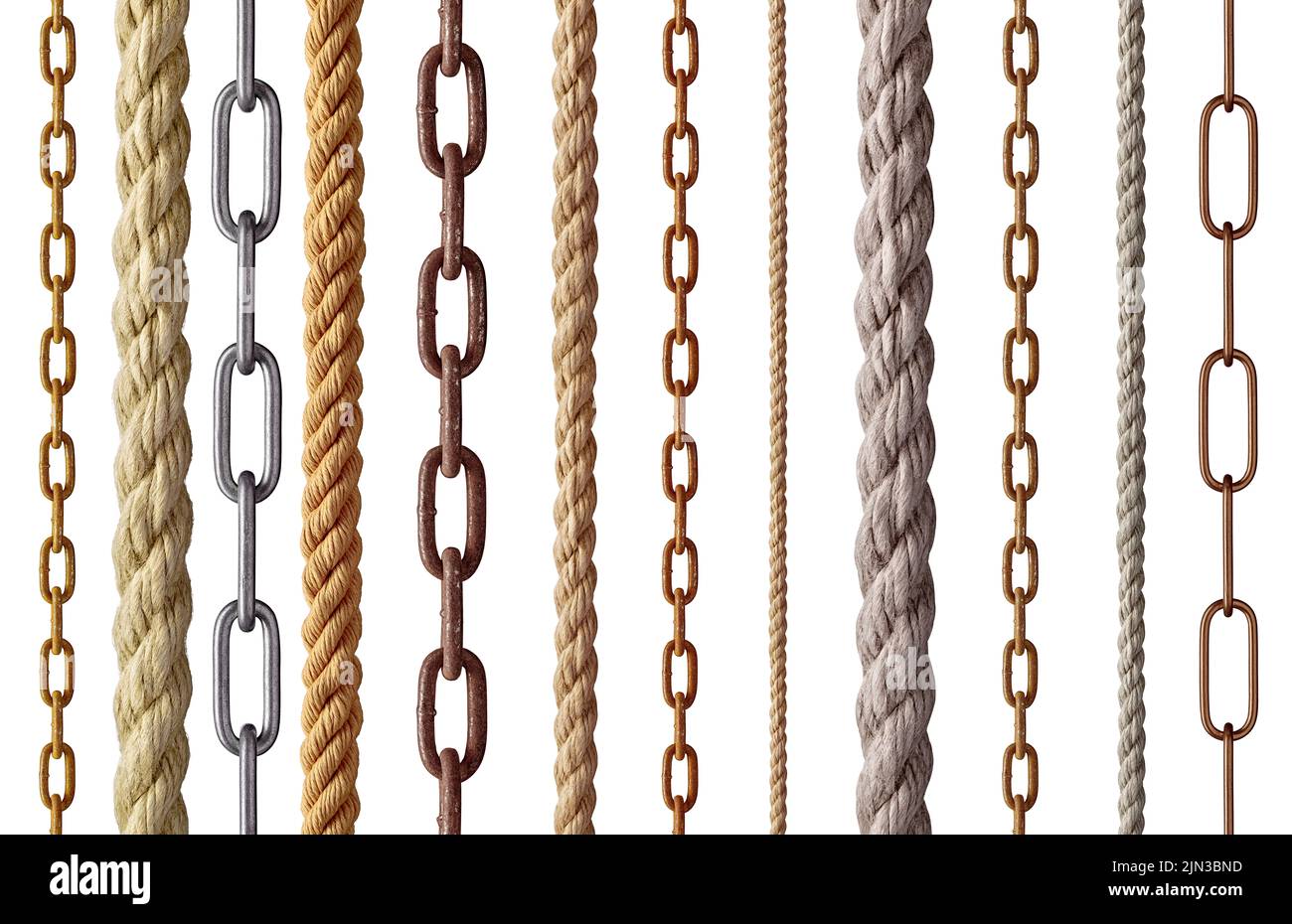 string rope chain metal link steel cord cable line Stock Photo - Alamy