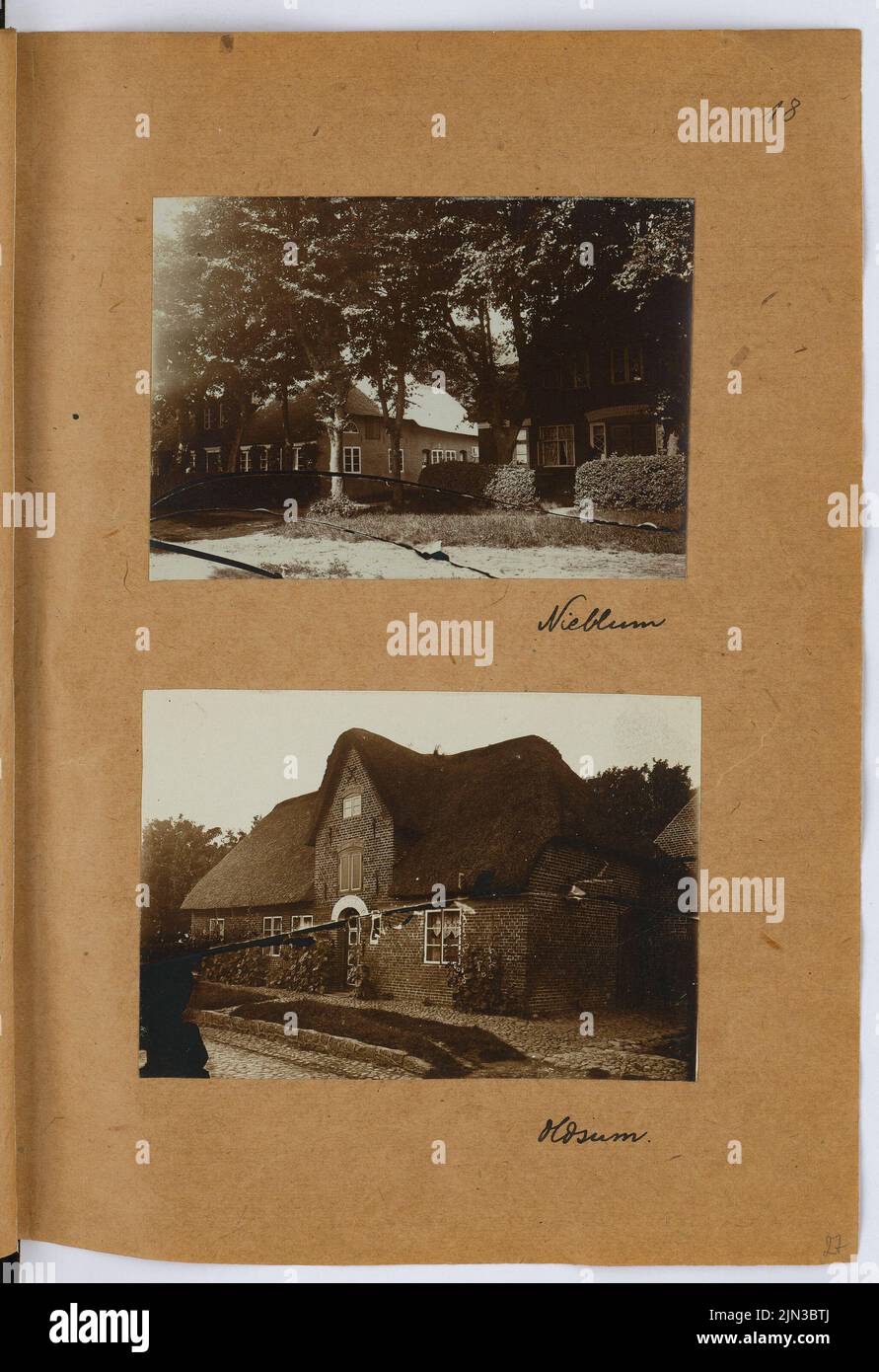 Farmhouse, Nieblum. Farmhouse, Oldsum: Views (from: Sketch and Photo ...