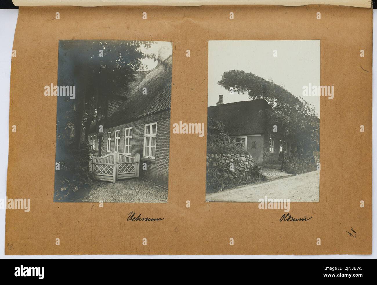 Farmhouse, Uetersen. Farmhouse, Oldsum: Views (from: Sketch and Photo ...