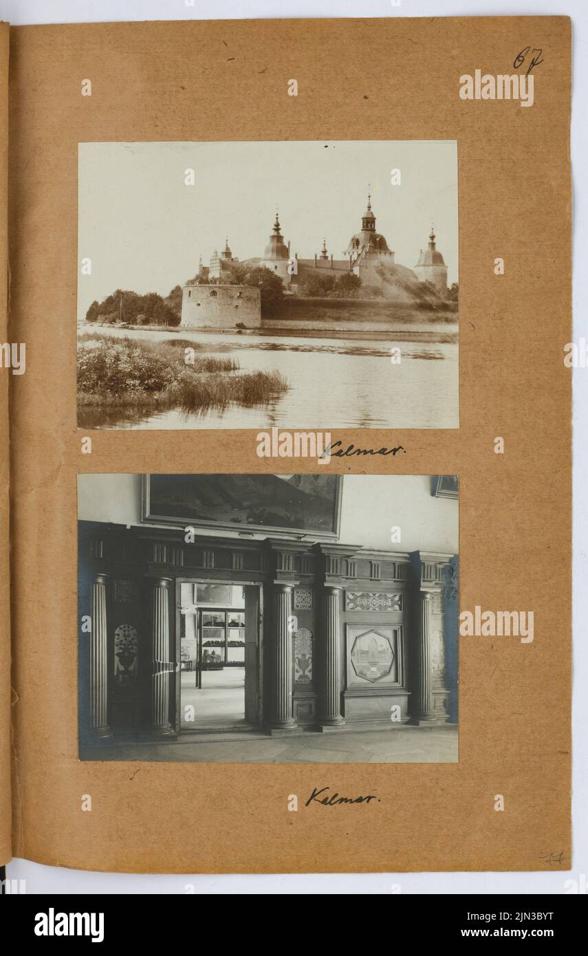 Castle, Kalmar: View, interior view (from: sketch and photo album 27 ...