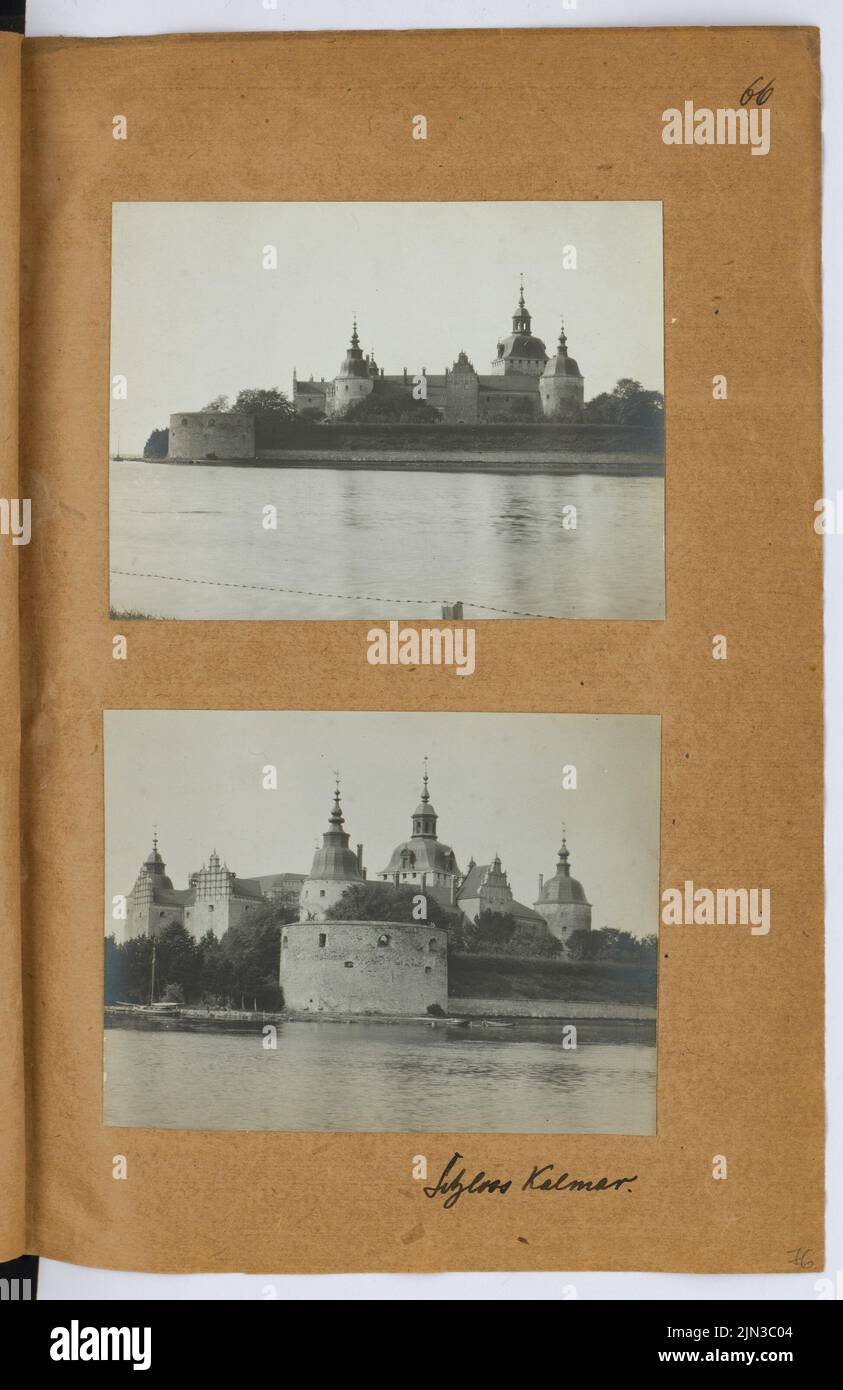 Castle, Kalmar: Views (from: sketch and photo album 27 Stock Photo - Alamy