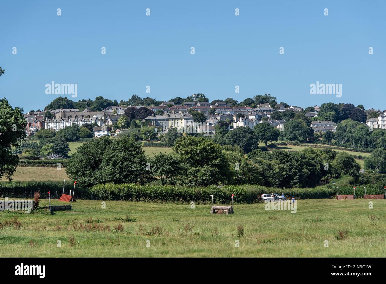 view of cross country jumps at Polson, looking towards Launceston ...