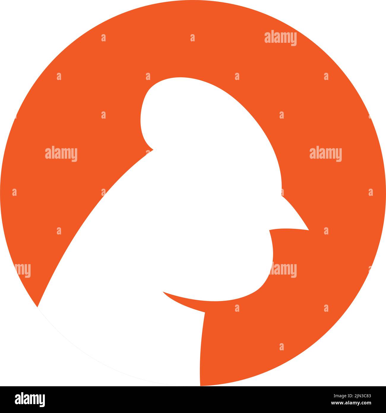 Chicken head silhouette. Chicken symbol. Chick head silhouette. Farm ...