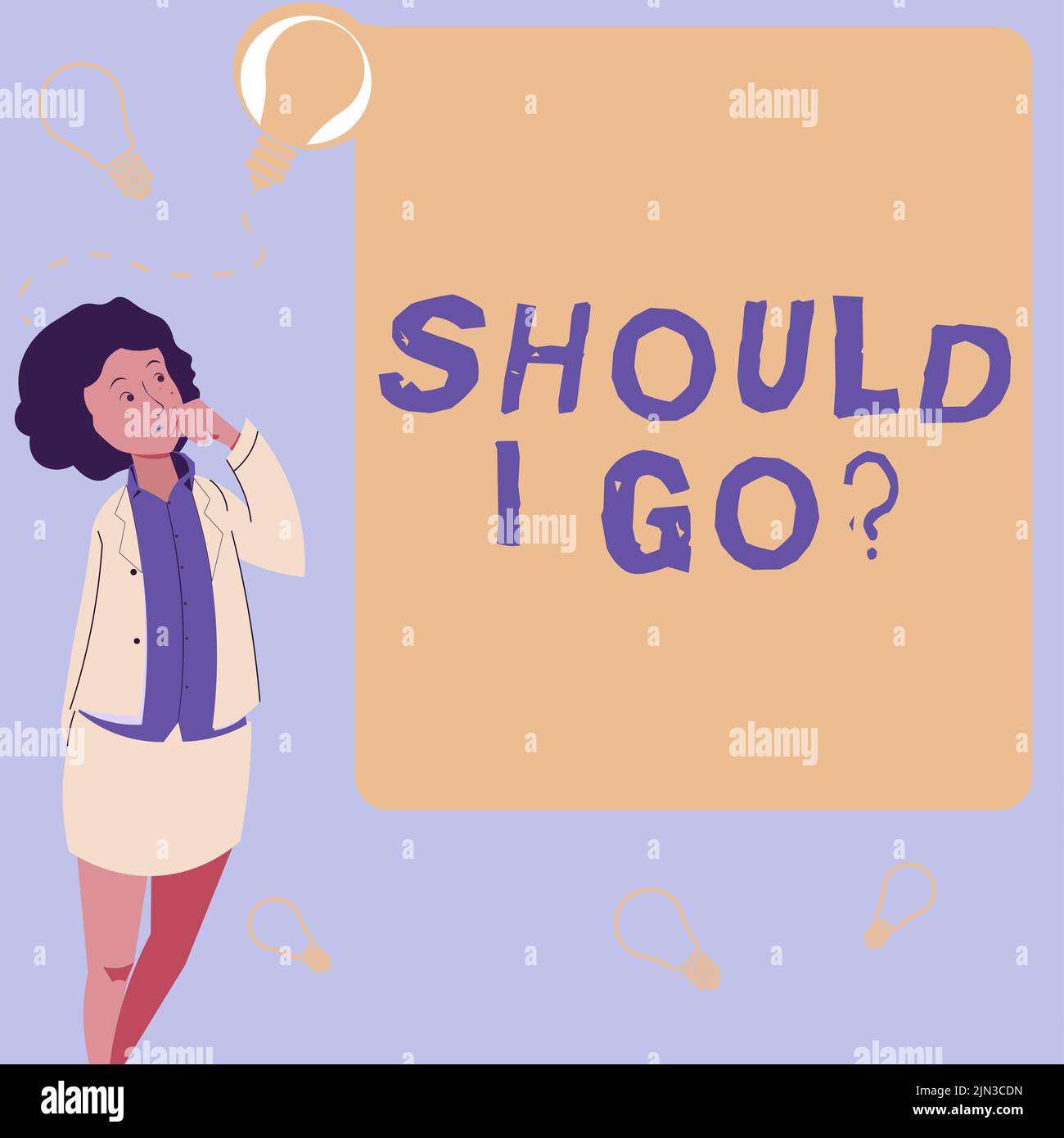 Text sign showing Should I Go, Concept meaning Looking for reasons to ...