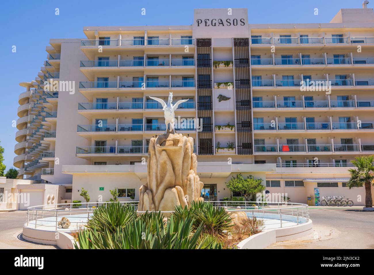 Beautiful view of legendary pegasos statue in front of Pegasos Deluxe ...