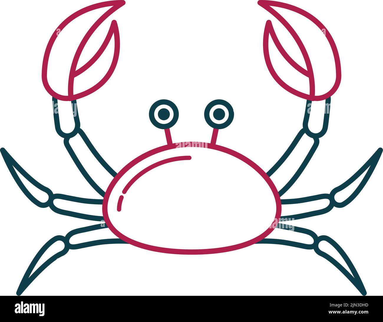 Little red crab Stock Vector Images - Alamy