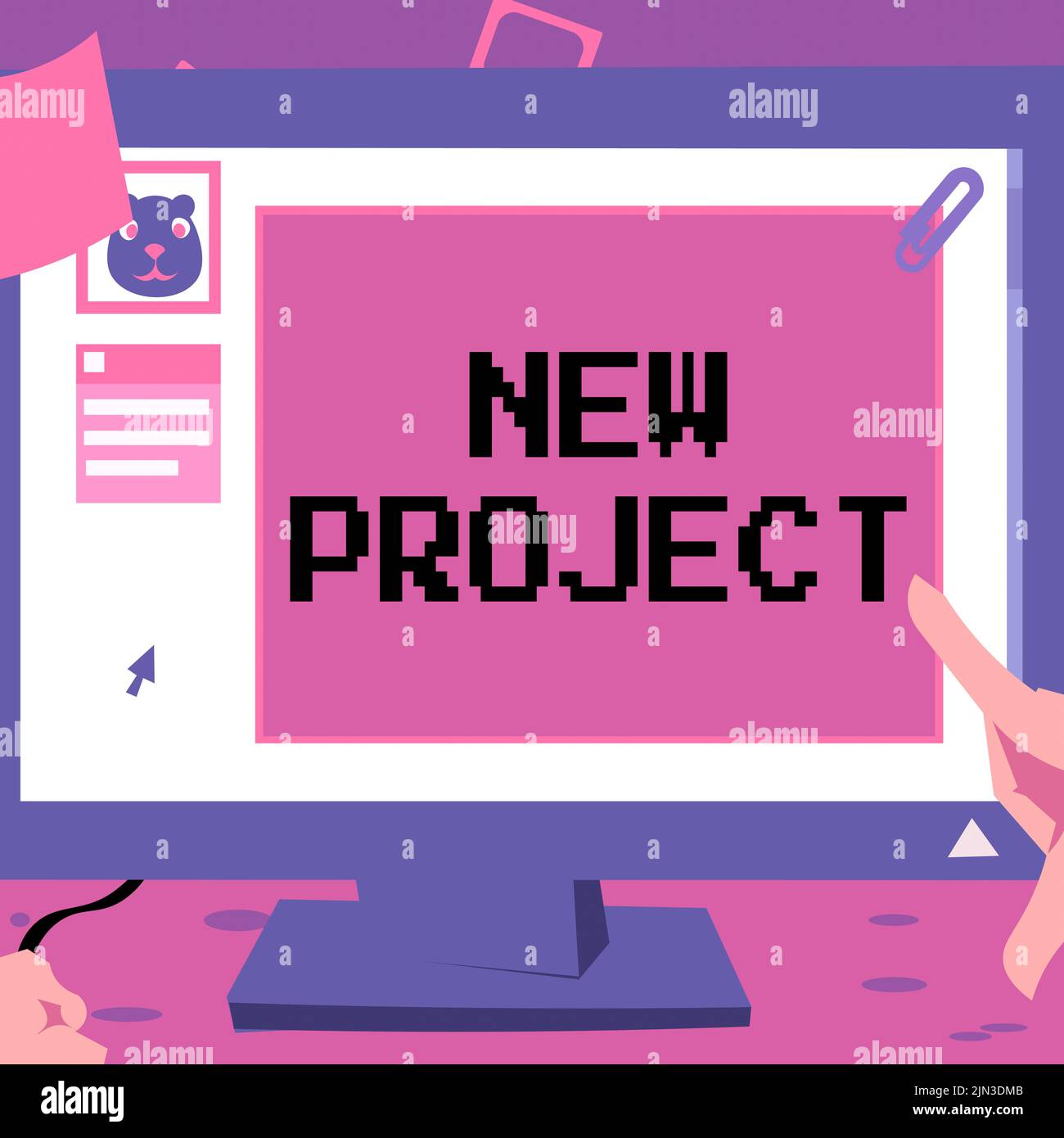 Conceptual caption New Project. Internet Concept individual enterprise ...