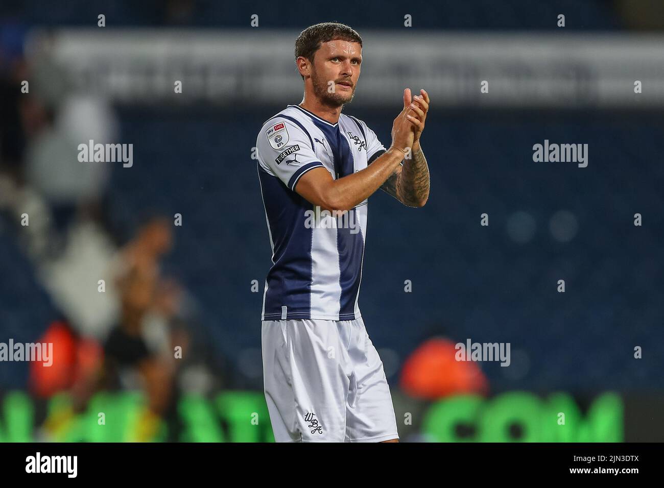 John Swift #19 of West Bromwich Albion applauds the home fans after the ...